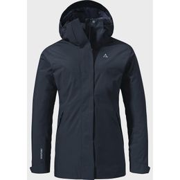 Schöffel SCHÖFFEL Doppeljacke »Hiking 3in1 Jacket Style Tamina WMS« mit Kapuze 8820 - blau 44 44 Wasserdicht & atmungsaktiv dank 2-Lagen VENTURI Membrane