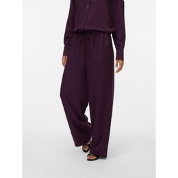 Véro Moda VERO MODA Schlupfhose »VMMELANEY HW LOOSE PANT WVN GA NOOS« Sommerhose Winetasting XL (42) - N-Gr N-Gr XL (42) Hose von Vero Moda