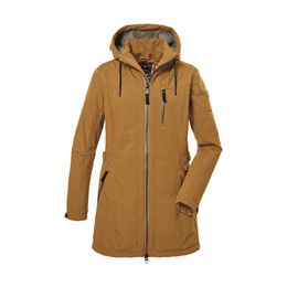G.I.G.A. by Killtec G.I.G.A. DX BY KILLTEC Softshellparka »GW 46 WMN SFTSHLL PRK« Softshell Parka mit Teddyfell, abzippbare Kapuze, 8.000 mm Wassersäule curry 44 44...