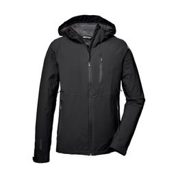 Killtec Outdoorjacke »KOS 25 MN JCKT« Wasserdicht, atmungsaktiv, verstellbar, reflektierend, PFAS-frei schwarz L L Herren Funktionsjacke mit Kapuze