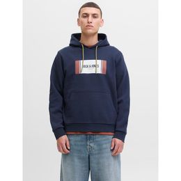 Jack & Jones JACK & JONES Kapuzensweatshirt »JJHAYATO SWEAT HOOD BTS« Navy Blazer XXL XXL Sweater von Jack & Jones