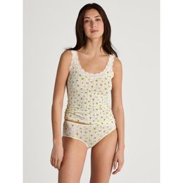 Calida Tanktop »Toujours Print« edle Nadelstreifen-Optik, elastisches Jacquard, Single Jersey, weich charm cream L (48/50) L (48/50) Damen-Top von...