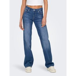 Only Damen Only Straight-Jeans &raquo;ONLBLUSH &ndash; Straight Fit mit klassischem 5-Pocket-Design&laquo; straight fit, Denim/Jeans, Baumwollmischung, Coinpocket, 