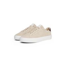 Tommy Hilfiger Sneaker »PREMIUM DRESS CUPSOLE SUEDE«, Freizeitschuh, Halbschuh, Schnürer mit seitlicher Logoprägung beige 41 41 Zeitloser Schnüer...