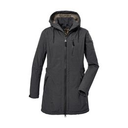 G.I.G.A. by Killtec G.I.G.A. DX BY KILLTEC Softshellparka »GW 46 WMN SFTSHLL PRK« Softshell Parka mit Teddyfell, abzippbare Kapuze, 8.000 mm Wassersäule dunkelblau 40...