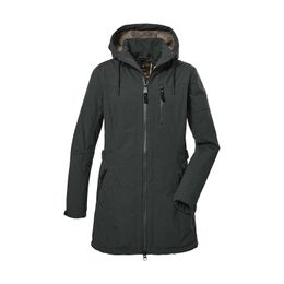 G.I.G.A. by Killtec G.I.G.A. DX BY KILLTEC Softshellparka »GW 46 WMN SFTSHLL PRK« Softshell Parka mit Teddyfell, abzippbare Kapuze, 8.000 mm Wassersäule grün 46 46...