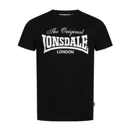 Lonsdale Shirt 'COLSBROOKE' Herren Gr&ouml;&szlig;e S schwarz / wei&szlig;