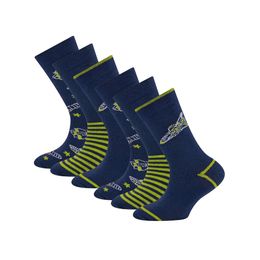 Ewers Socken 6er Pack Ufos Jungen Gr&ouml;&szlig;e 35/38 blau