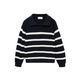 Mango Kids Pullover 'ENZO' Jungen Gr&ouml;&szlig;e 104/110 marine / wei&szlig;
