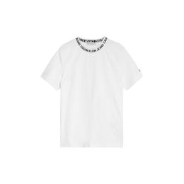 Calvin Klein Jeans T-Shirt 'Intarsia' Jungen Gr&ouml;&szlig;e 104 schwarz / wei&szlig;