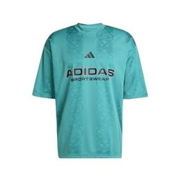 adidas Sportswear Funktionsshirt 'TIRO' Herren Größe S türkis / cyanblau / schwarz