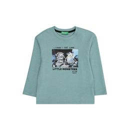 United Colors Of Benetton Shirt Jungen Größe 80 hellblau / grün / schwarz / offwhite