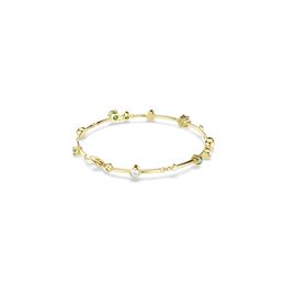 Armkette Swarovski "Schmuck Geschenk Constella Armband", bunt (gelbgoldfarben, kristallweiß, grün, kristallweiß, grün), Armbänder, Damen, Metall, mit Swarovski Kristall, Zirkonia (synth.)