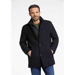 Kurzmantel Bison "Bison Mantel", Herren, Gr. 4XL, blau (navy), Obermaterial: 60% Wolle, 40% Polyester; Füllung: 100% Polyester, Mäntel