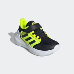 Sneaker adidas Sportswear "TENSAUR RUN 2.0 KIDS", Gr. 32, schwarz (core schwarz, core schwarz, lucid lemon), Synthetik, Textil, Sportlich, Schuhe