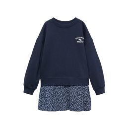 Mango Kids Dress 'BESTIE' girl Blue size 12
