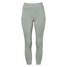 Black Forest Thermo-Reitleggings Grip-Vollbesatz eisblau Damen 84