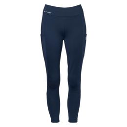 Black Forest Thermo-Reitleggings Grip-Vollbesatz blau Damen 38