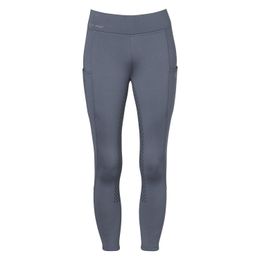 Black Forest Thermo-Reitleggings Grip-Vollbesatz blau Damen 40