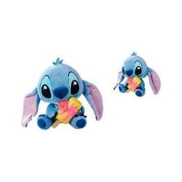 Simba Disney Stitch mit Eis am Stiel, Kuscheltier 25 cm