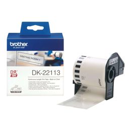 Original Brother P-Touch QL 1110 NWBc (DK-22113) Etikett 1x (62mm x 15.24mm) Weiss