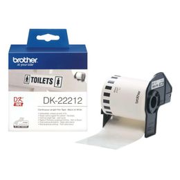 Original Brother P-Touch QL 580 (DK-22212) Etikett 1x (62mm x 15.24m) Weiss