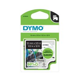 Original Dymo LABELMANAGER Executive 640 CB Set (16957 / S0718040) Schriftband 12mm/3.5m Schwarz auf Weiss