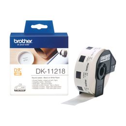 Original Brother P-Touch QL 560 VP (DK-11218) Etikett 1000x (24mm x 24mm) Weiss