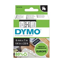Original Dymo LABELMANAGER Executive 640 CB Set (43613 / S0720780) Schriftband 7mm/6m Schwarz auf Weiss
