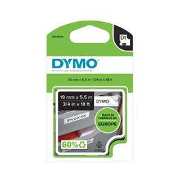 Original Dymo 16960 / S0718070 Schriftband 19mm/3.5m Schwarz auf Weiss