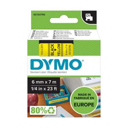 Original Dymo LABELMANAGER Executive 640 CB Set (43618 / S0720790) Schriftband 7mm/6m Schwarz auf Gelb
