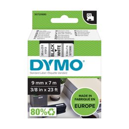 Original Dymo LABELMANAGER Executive 640 CB Set (40913 / S0720680) Schriftband 9mm/7m Schwarz auf Weiss