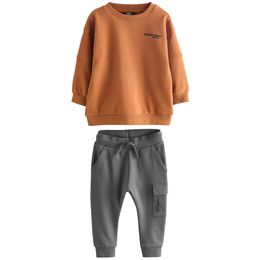 next Set boy Brown, Grey size 6-9 mths