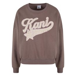 Karl Kani Sweatshirt Damen Gr&ouml;&szlig;e XS elfenbein / taupe / lavendel