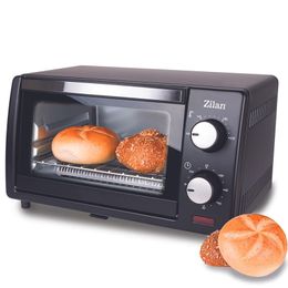 Zilan Minibackofen 9L Kleiner Backofen Mini Oven 100-230&deg;C 800W