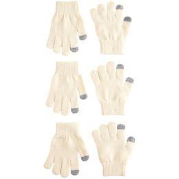 next Handschuhe M&auml;dchen Gr&ouml;&szlig;e M/L ecru / grau