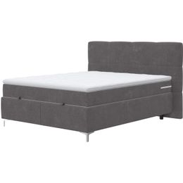 Boxbett COTTA "Kimy inkl. Bettkasten", graphite, B:185cm L:211cm, 92% POLYESTER (PES);8% POLYAMID (PA), Komplettbetten, erhältlich in den Breiten 160x200cm & 180x200cm