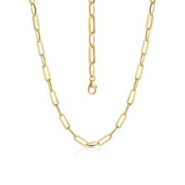 Charm-Kette Firetti "Schmuck Geschenk Gold 585, Langankerkette, ca. 6 mm breit" Gr. 50, gold (gelbgoldfarben), Halsketten, Damen, 50, Gelbgold 585, B: 6mm, Made in Germany, B:6mm