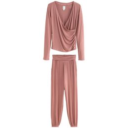 next Pyjama Damen Gr&ouml;&szlig;e XXL altrosa Winterkleid