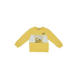 Pan&ccedil;o Sweatshirt Jungen Gr&ouml;&szlig;e 86/92 gelb / grau / hellgrau / schwarz
