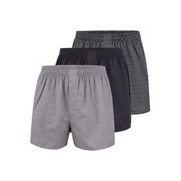 Playmobil City Life Boxershorts Herren Gr&ouml;&szlig;e M hellgrau / dunkelgrau