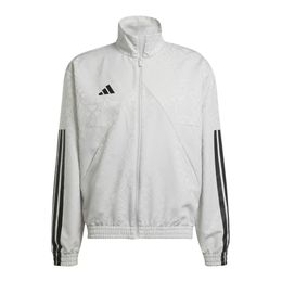 adidas Sportswear Trainingsjacke 'TIRO' Herren Gr&ouml;&szlig;e L hellgrau / schwarz