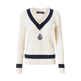 Lauren by Ralph Lauren Lauren Ralph Lauren Pullover 'Meren' Damen Größe S creme / marine