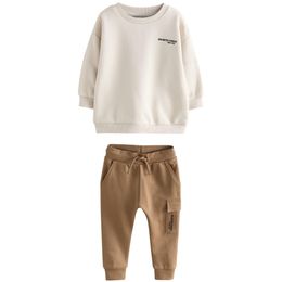 next Jogginganzug Jungen Gr&ouml;&szlig;e 122 camel / offwhite