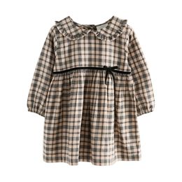 next Kleid M&auml;dchen Gr&ouml;&szlig;e 128 beige / schwarz