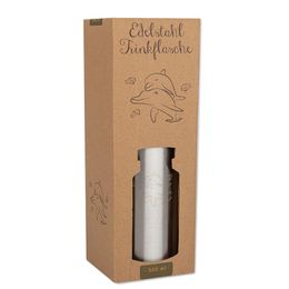 Lutz Mauder Verlag Lutz Mauder Edelstahl-Trinkflasche "Delfin" in Silber - 500 ml - 12% | Kinder-austruestung-accessoires