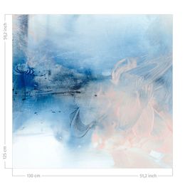 Vorhang Indigo & Rouge I