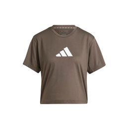 adidas Performance Funktionsshirt 'Essentials' Damen Gr&ouml;&szlig;e XS/S oliv / wei&szlig;