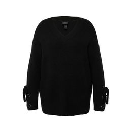 Ulla Popken Oversized Sweater female Black size 42-44
