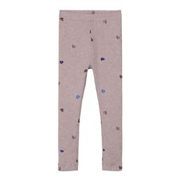 name it Leggings 'NMFNutti' M&auml;dchen Gr&ouml;&szlig;e 104 blau / marine / braun / mauve